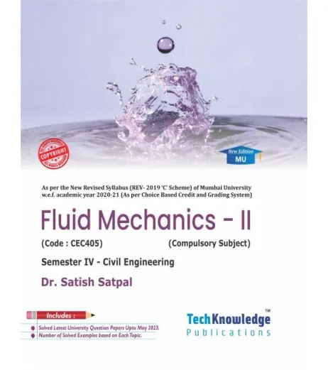 Buy Fluid Mechanics-II Sem 4 Civil Engg TechKnowledge books Online from SchoolChamp