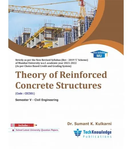 Theory of Reinforced Concrete Structure Sem 5 Civil Engg Techknowledge Publication Mumbai ...
