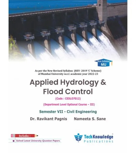 Applied Hydrology & Flood Control Sem 7 Civil Engineering Techknowledge Publication | Mumbai ...