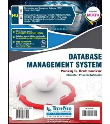Database Management Systems Sem 3 E&CS Engineering | Techneo ...