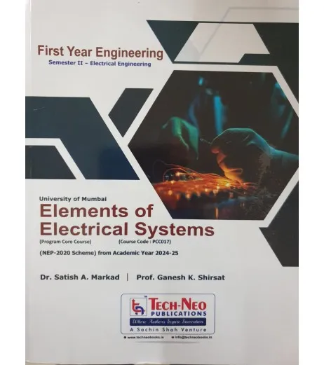 Elements of Electrical System First Year Sem 2 Engineering Techneo Publication | Mumbai ...