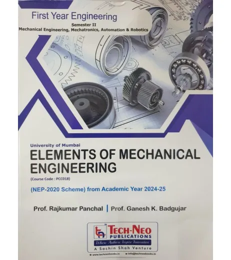 Elements of Mechanical Engineering First Year Sem 2 Engineering Techneo ...