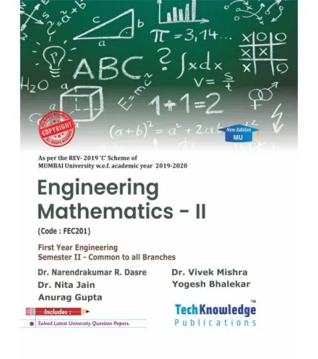 Buy Engineering Mathematics-II Sem 2 Tech-knowledge books online from Schoolchamp