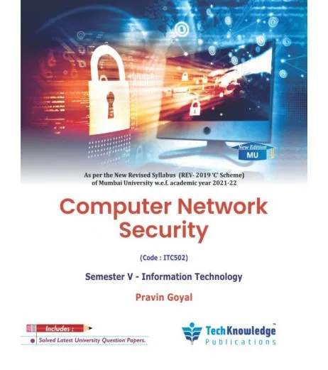 Computer Network Security Third Year Sem 5 IT Engg Techknowledge Publication | Mumbai University ...