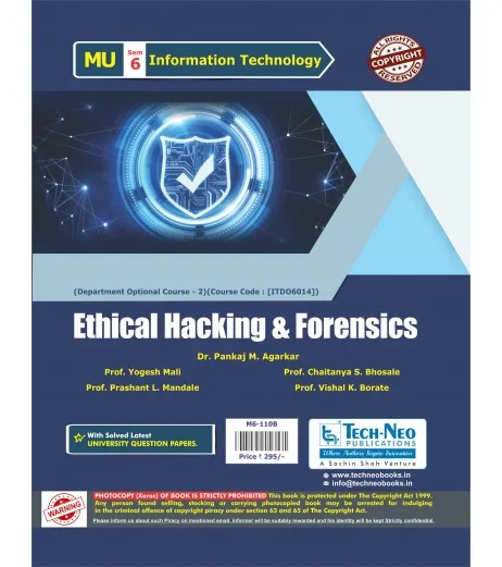 Ethical Hacking & Forensics Sem 6 IT Engg Tech-Neo Publication | Mumbai University - Dr .Pankaj ...