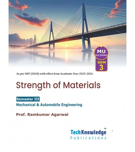 Strength of Materials Sem 3 Mechanical Engineering Techknowledge Publication | Mumbai University ...