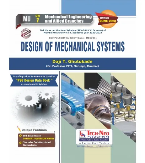 Design of Mechanical Systems Sem 7 Mechanical Engineering | TechNeo ...