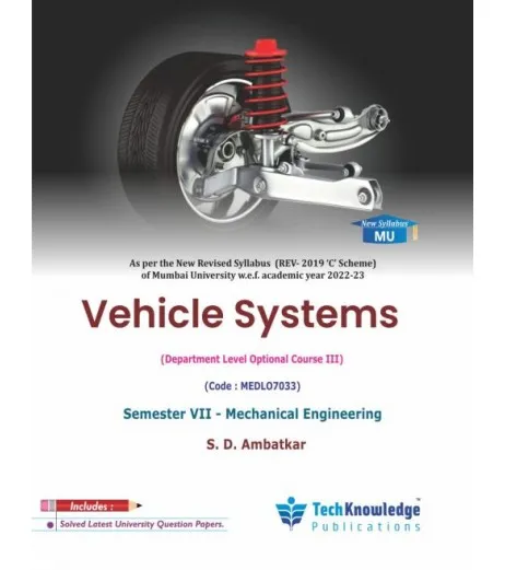 Vehicle Systems Sem 7 Mechanical Engineering | Tech-Knowledge ...