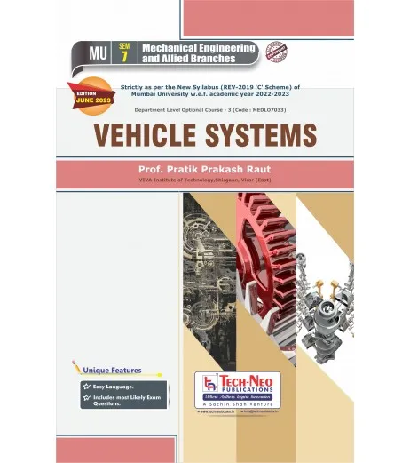 Vehicle Systems Sem 7 Mechanical Engineering | TechNeo Publication ...