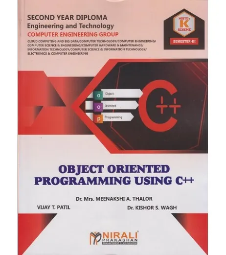 Nirali Object Oriented Programming Using C Msbte K Scheme Diploma Sem 3 Computer Engineering