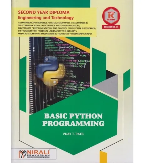 Nirali Basic Python Programming Msbte K Scheme Second Year Diploma Sem