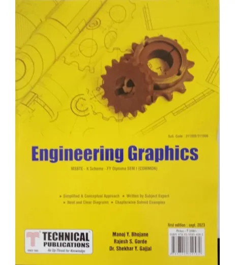 Engineering Graphics K Scheme Msbte First Year Sem 1 Technical Publication Monoj Bhojane