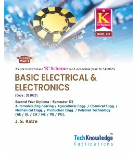 Basic Electrical And Electronics MSBTE Second Year Sem 3 Mechanical Engineering Diploma Tech ...