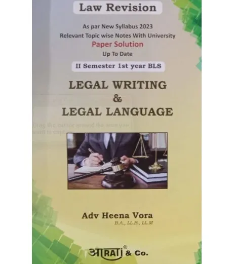 Buy Aarti legal Writing And Legal Language Paper Solution Sem 2 for BLS ...