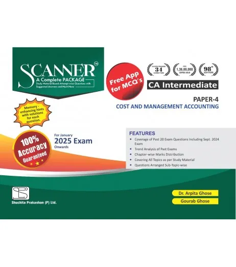 Scanner CA Inter Group 1 New Syllabus Paper 4 Cost and Management ...