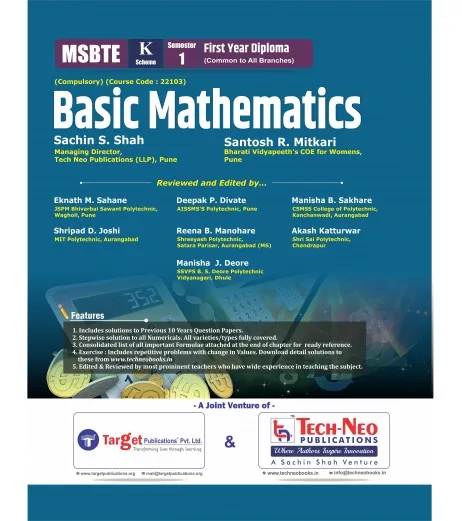 Basic Mathematics K Scheme MSBTE First Year Sem 1 Tech-Neo Publication ... Basic Mathematics K Scheme MSBTE First Year Sem 1 Tech-Neo Publication ...