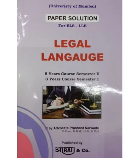 Legal language Paper Solution FYBSL and FYLLB Sem 1 Aarti and Com ...