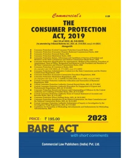 Commercials Consumer Protection Act,2019 - Commercial Law Publishers
