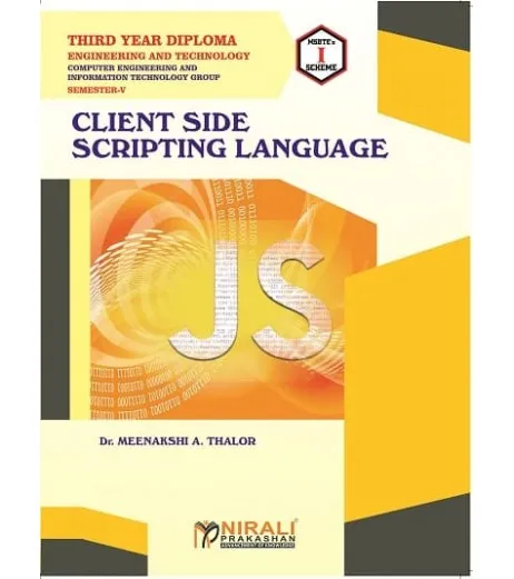 Nirali Client Side Scripting Language MSBTE Third Year Diploma Sem 5 Computer & It Engineering ...