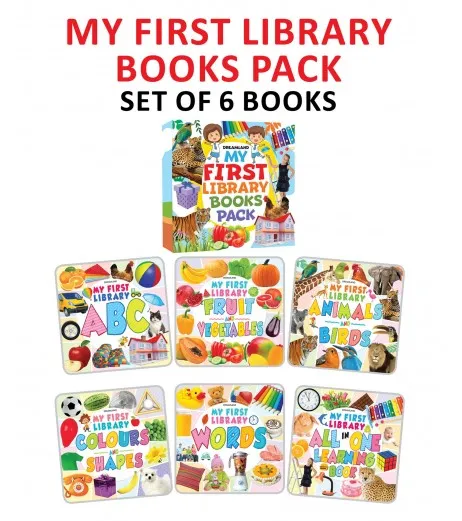 My First Library Books Set of 6 Books - Dreamland Publications