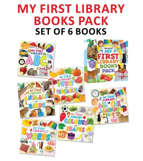 My First Library Books Set of 6 Books - Dreamland Publications