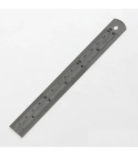 Metal Scale 6 inch - vidyabharti prakashan