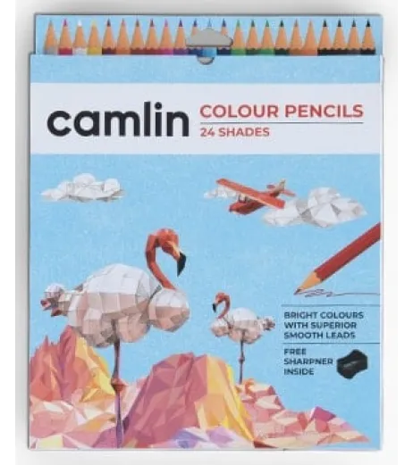 Camlin Colour Pencils 24 Shades - Camlin Kokuyo