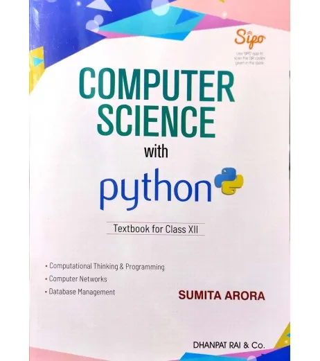 Buy Computer Science With Python Textbook Class 12 by Sumita Arora 2024 Edition Online from ...