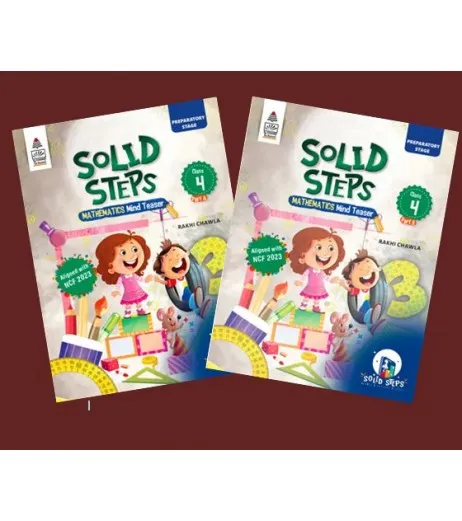 Buy Solid Step Math Mind Teaser Book Part A and B for Class 4 online ...