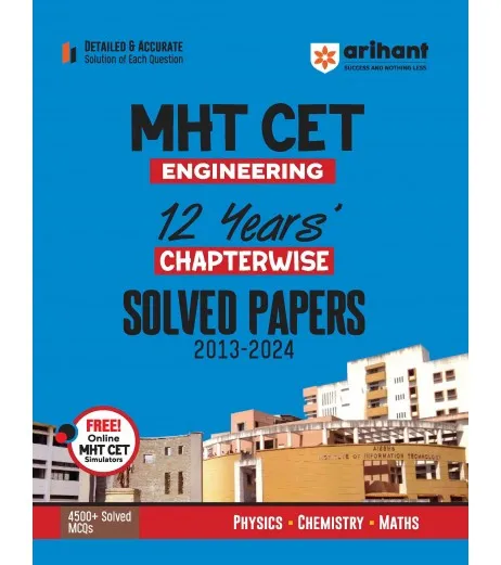 Buy Arihant MHT-CET Engineering Entrance Solved Papers-PCM - SchoolChamp