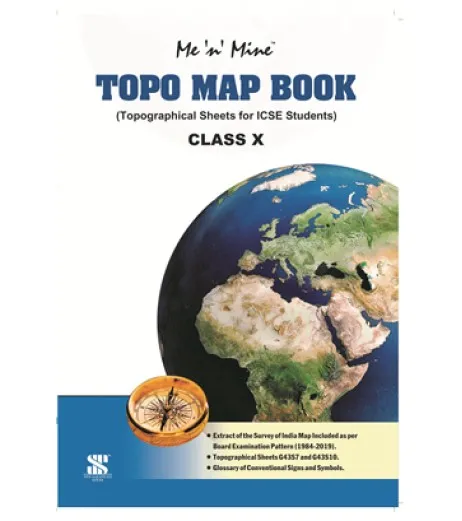 Saraswati Publication New Topo Map Book for Class 9 & 10 ICSE Board - V ...