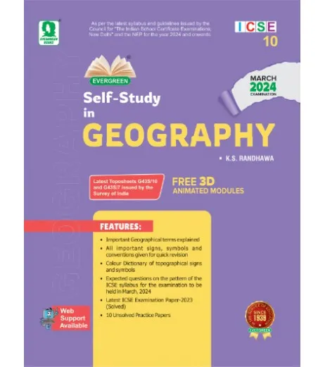 Buy Evergreen ICSE Self- Study Geography book Class 10 Online from ...