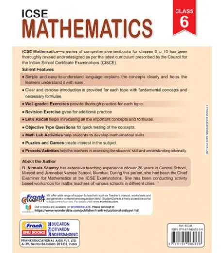 Frank ICSE Mathematics for Class 8 by B Nirmala Shastry