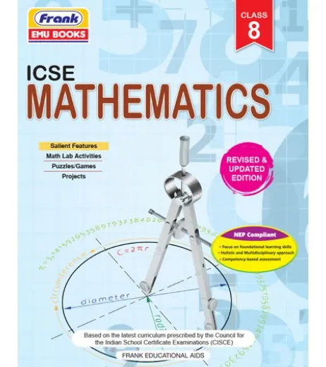 Frank ICSE Mathematics for Class 8 | 2023 Edition by B Nirmala Shastry