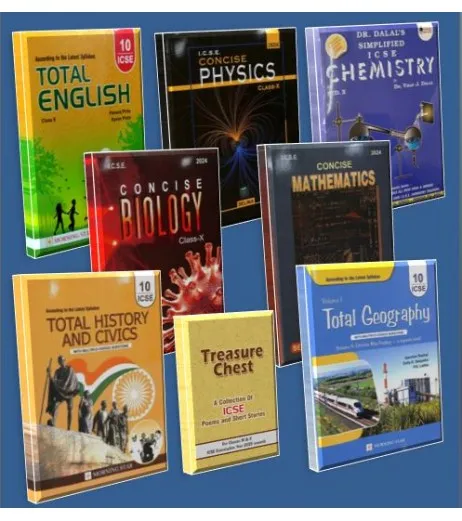ICSE Class 10 Books Bundle Set of 8 Boosk| Latest Edition - H.S. Vishnoi