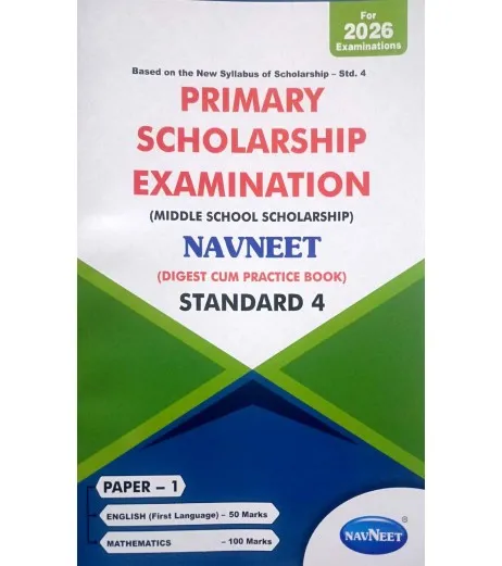 Buy Navneet Primary Scholarship Exam book for Std 4 Paper 1 online from ...