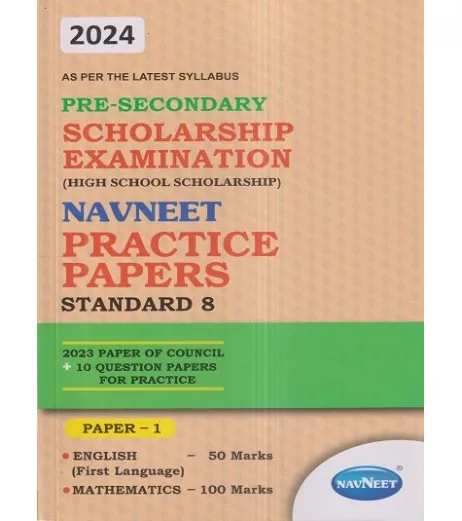 Navneet Pre-Secondary Scholarship Examination Practice Paper Std 8 ...