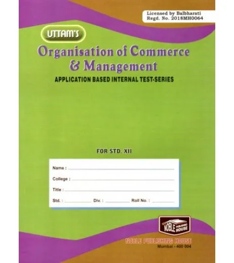 Uttam Organisation Of Commerce and Management OCM Project Book for Std ...